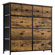 Ebern Designs Ojaswi 10 Dressers, Wooden Dresser, Chest of Drawers with Fabric & Reviews | Wayfair